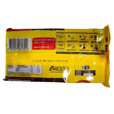 Chocolate Cruz Sin Azúcar X250Gr
