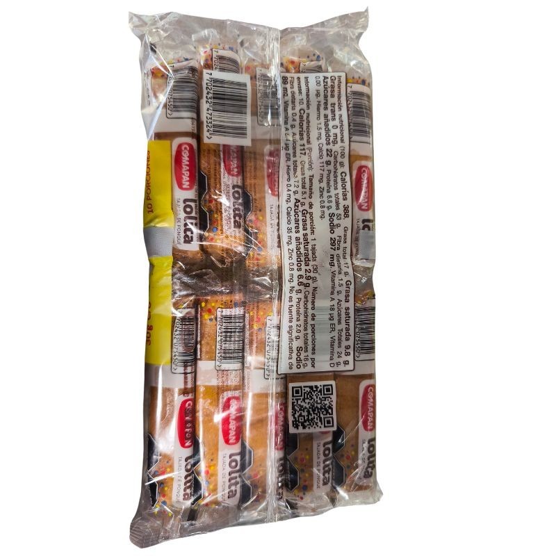 Ponqué Lonchera Comapan Mini Lolita X10 Unidades