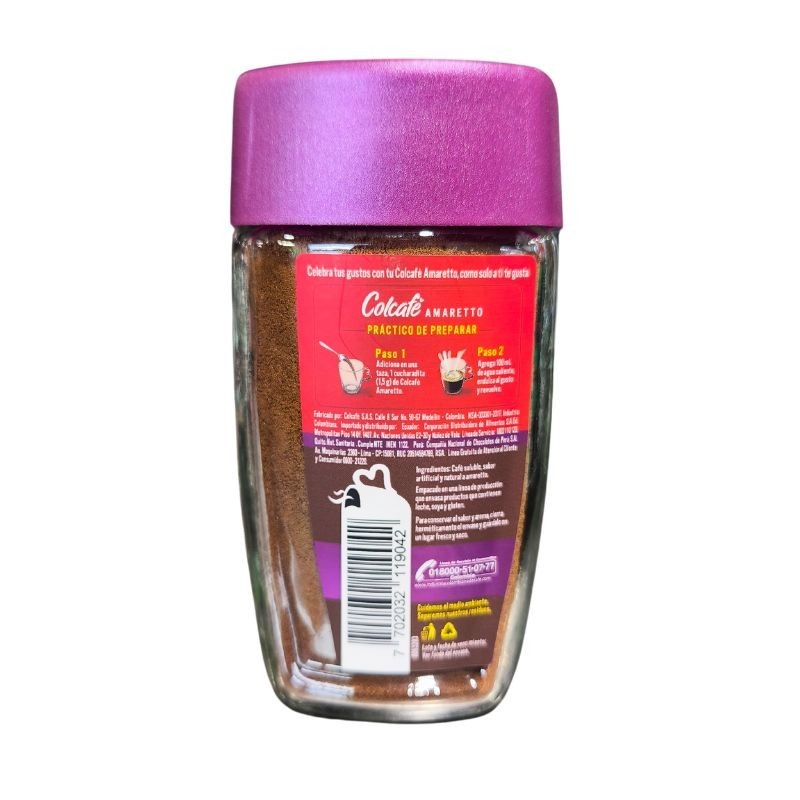 Café Instantáneo Colcafé Amaretto X50Gr