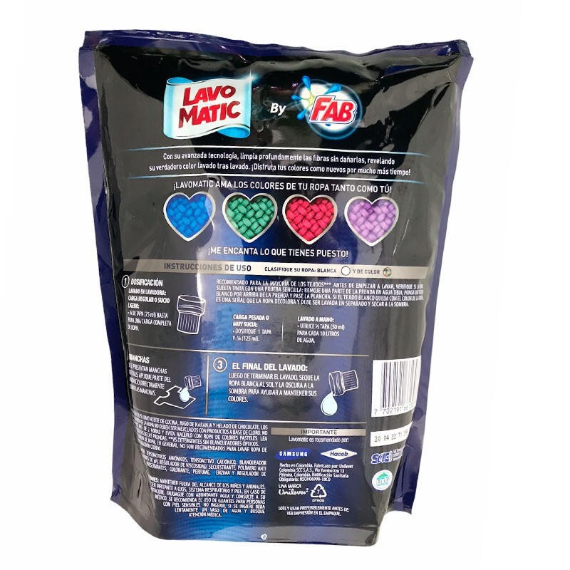 Detergente Líquido Lavomatic Fab X1800ml