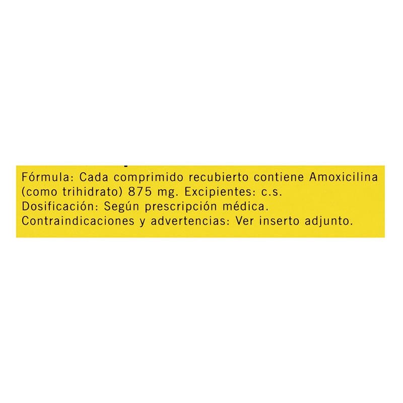 Amoxidal Dúo 14 Comprimidos 875mg