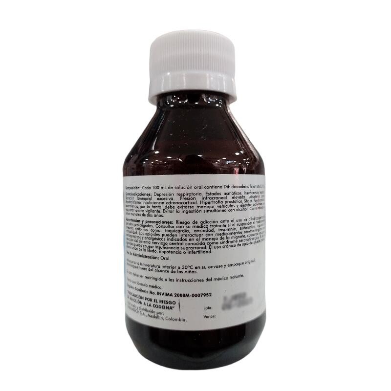Dihidrocodeína Huma 120ml 2.42mg