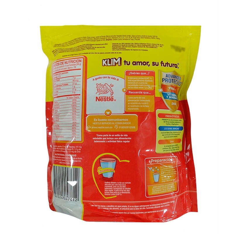 Leche Klim Miel 1+ X1000gr