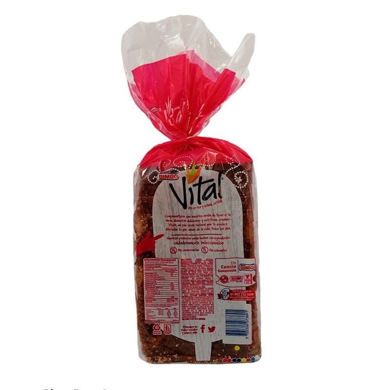 Pan Integral Vital FrutiCereal Bimbo Nueces, Banano, Uvas y Ciruelas ...