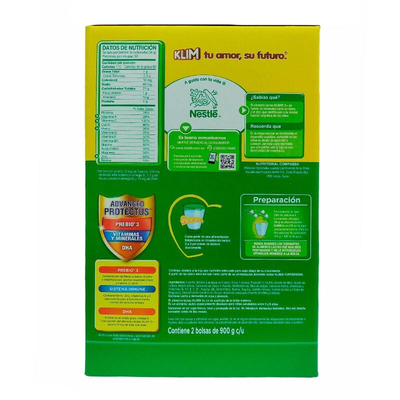 Leche Klim 3+ X1800gr