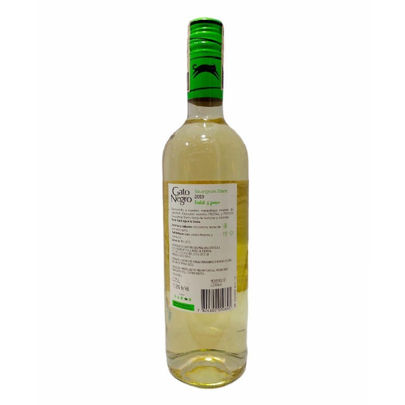 Vino Gato Negro Sauvignon Blanco X750ml