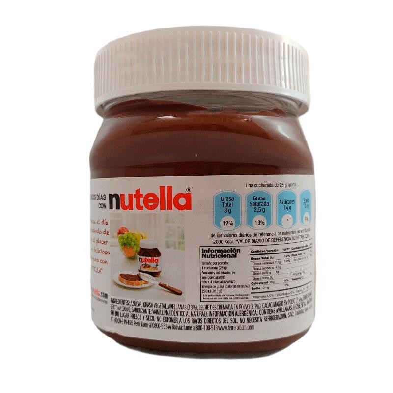 Nutella Crema De Avellanas Con Cacao X350gr