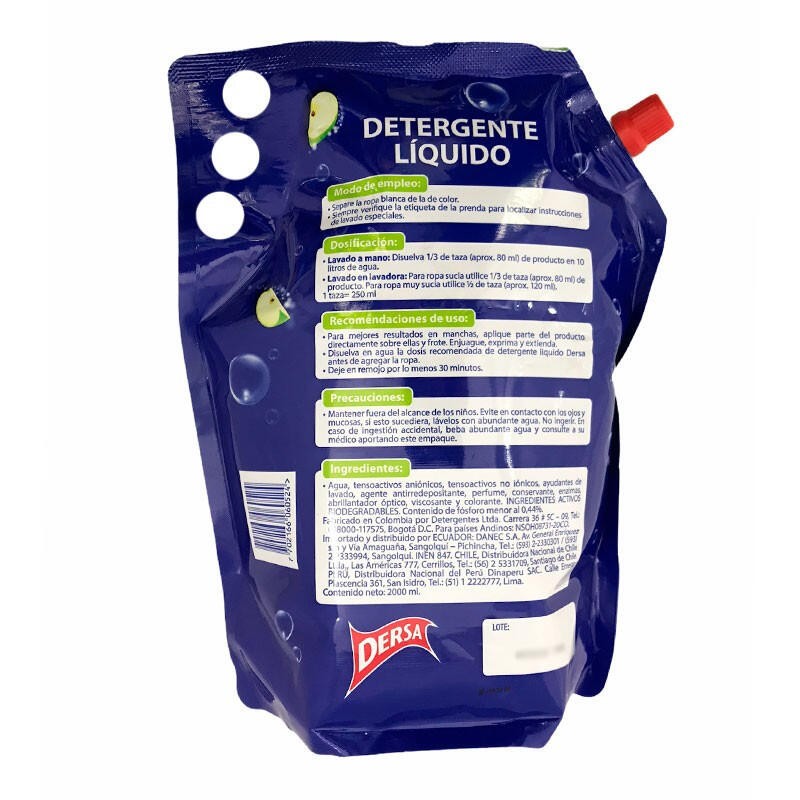 Detergente Líquido Dersa X2000ml