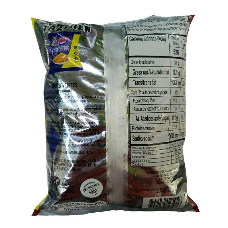 Papa Súper Ricas Fosforito Pollo X160G