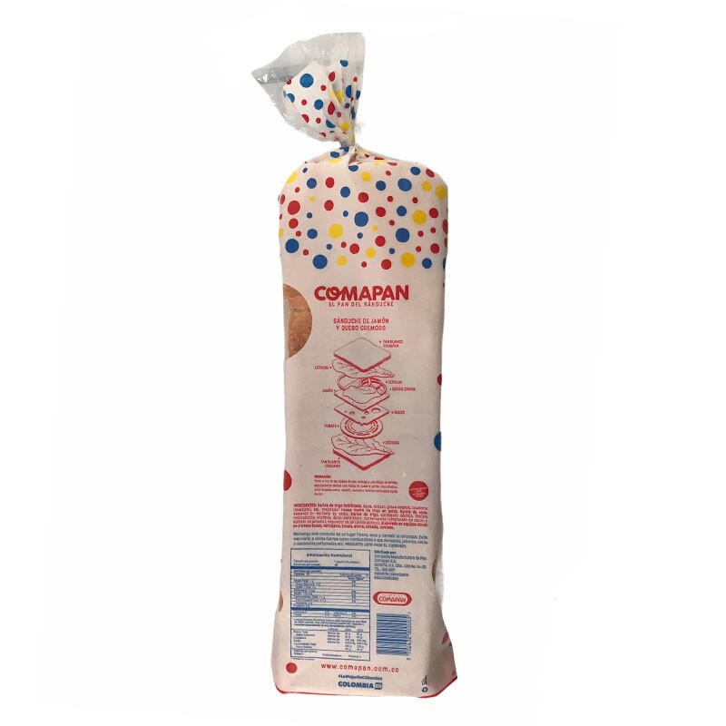 Pan Blanco Comapan Extra Largo X520gr