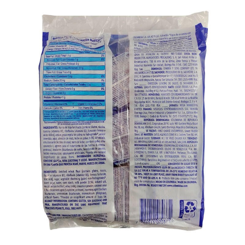 Galletas Muuu De Leche X18 Und X216gr