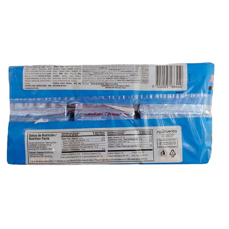 Galletas Noel Wafer Vainilla x18 Und x432gr