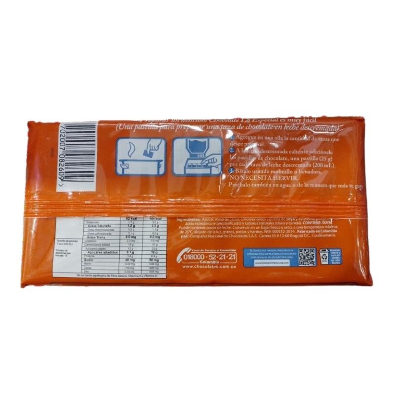 Chocolatina Jumbo Con Maní X90G X2Uni